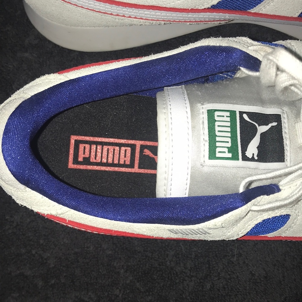 Puma R-System Men's Red, White & Blue Sneakers 9.5 - Gem